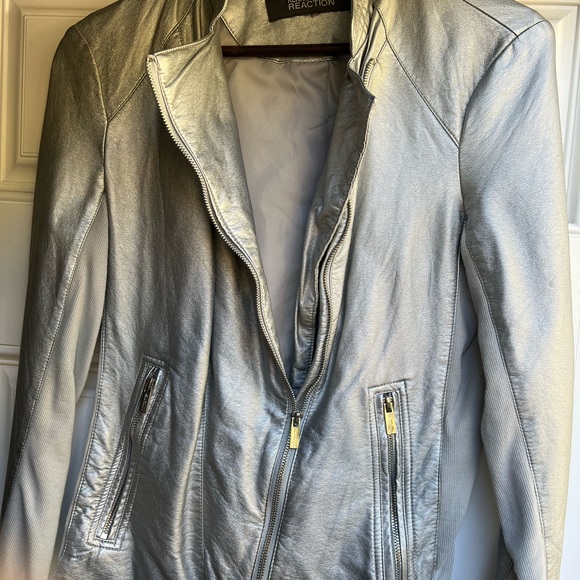 Kenneth Cole New York | Jackets & Coats | Silver And Light Gray Kenneth ...
